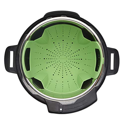 Instant Pot Official Silicone Steamer Basket, Compatible with 6-Quart and 8-Quart Cookers, Green