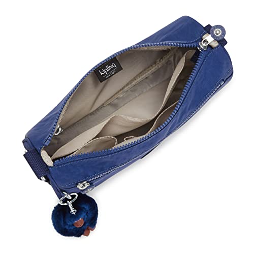 Kipling womens Women's Callie Bag, Organize Accessories, Spacious Interior, Adjustable Strap, Nyl Shoulder Bag, Ink Blue Tonal, 10.5 L x 7.5 H 4.5 D US