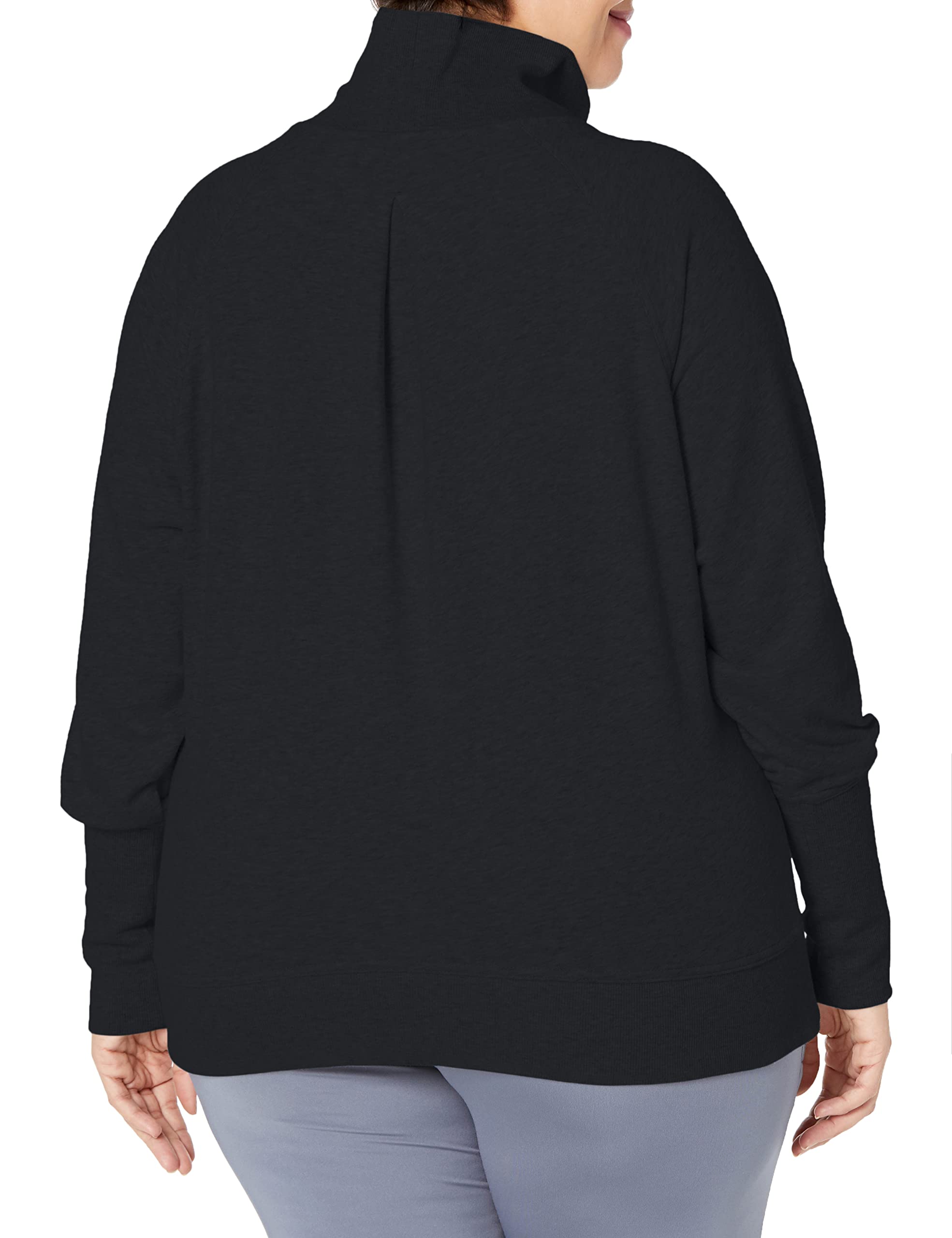 C9 Champion womens Long Sleeve French Terry Top Yoga Shirt, Ebony, Small US