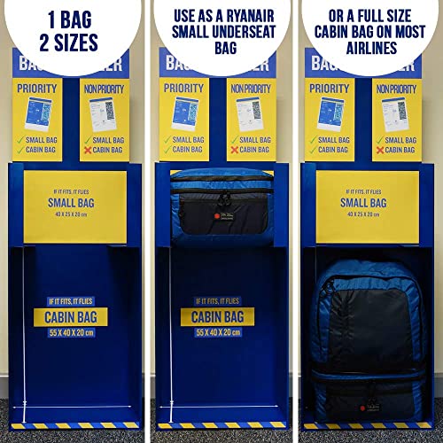Cabin Max 2 in 1 Carry on Luggage Travel Backpack 21x16x8 to 16x8x10