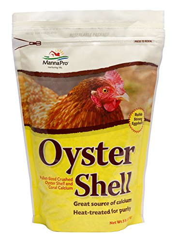 HARRIS Diatomaceous Earth Food Grade, 10lb with Powder Duster Included in The Bag & Manna Pro Crushed Oyster Shell | Egg-Laying Chickens | 5 LB