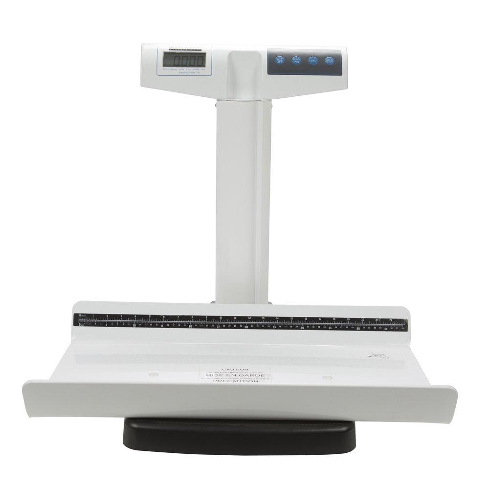 Health O Meter 522KL Digital Scale, Pediatric, 50 lb. Capacity, 24-1/8" x 14-1/2" x 2-5/8" Tray
