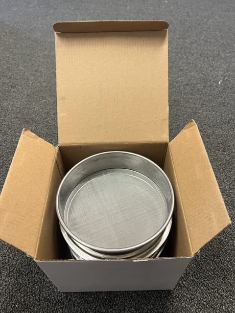 E-ONSALE Aluminum Herbal Pollen Set of 3 Screen Size Stackable Sifter 120, 160, 220 Micron Hash Extractor Sifter Shaker (120M + 160M +220M)
