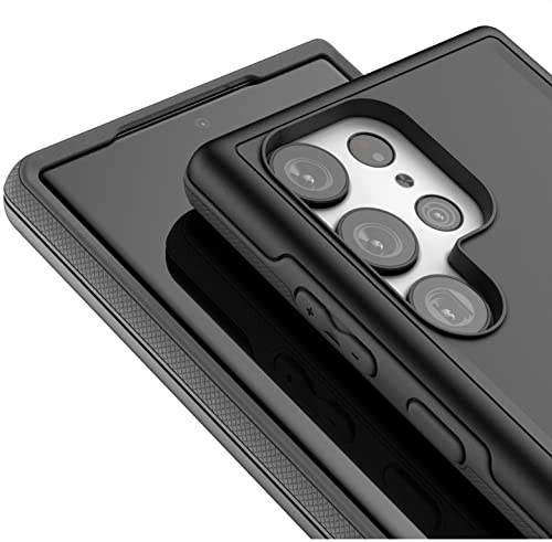 Encased Belt Case for Samsung Galaxy S23 Ultra with Holster Clip [Military Grade] 10Ft Shockproof Protection - Rebel Series (S23 Ultra 6.8-inch)