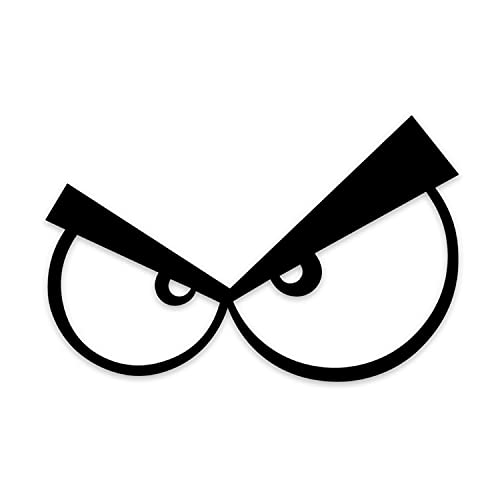CloudCave Anime Stickers - Vinyl Transfer Anime Eye Decals for Oculus Quest 2 Headset, Playstation VR 2, or Other VR Headsets w/White Background - Removable Decal for Laptop, Car, Wall & More