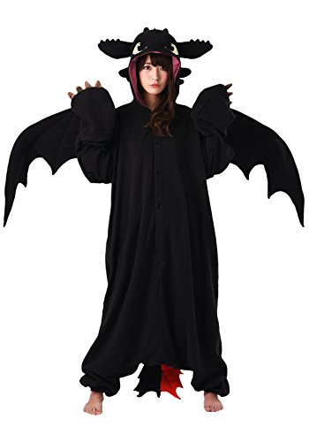 SAZAC Kigurumi - How to Train Your Dragon - Toothless - Onesie Jumpsuit Halloween Costume