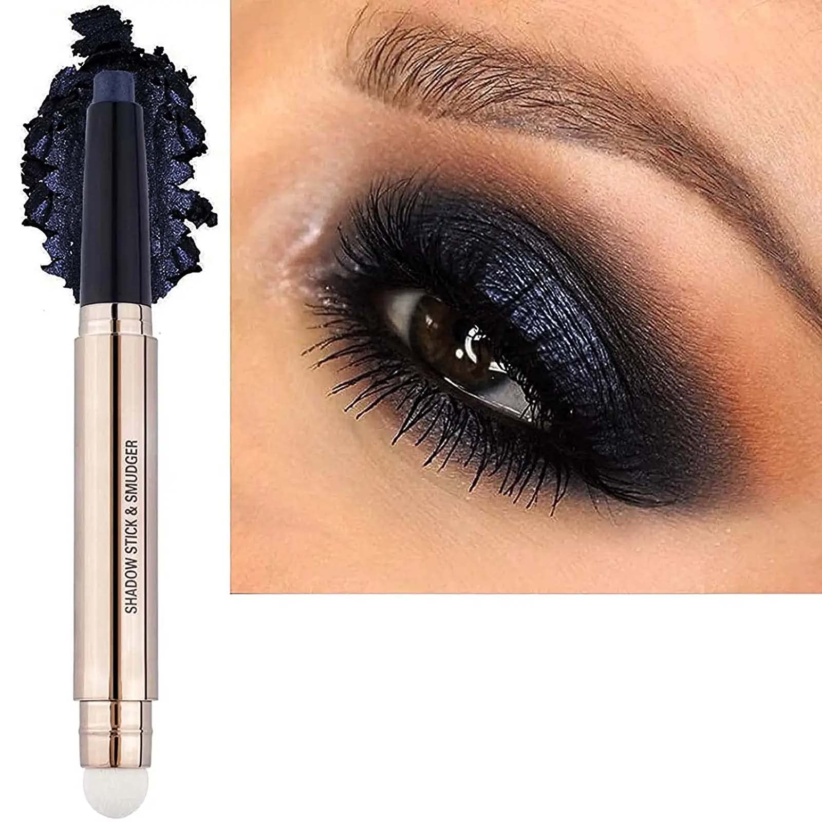 Cocoa Brown Cream Eyeshadow Stick Makeup, Single Smooth Eye Brightener Pencil, Hypoallergenic Long-Lasting Waterproof Eye Shadow Highlighter Stick, High Pigment Shimmer Eyeshadow Pencil(#07)
