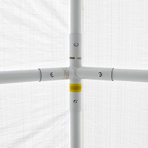 Caravan Canopy D2C20011 Domain Shelters Pro 200 10' x 20' Carport, Upgraded Version, White