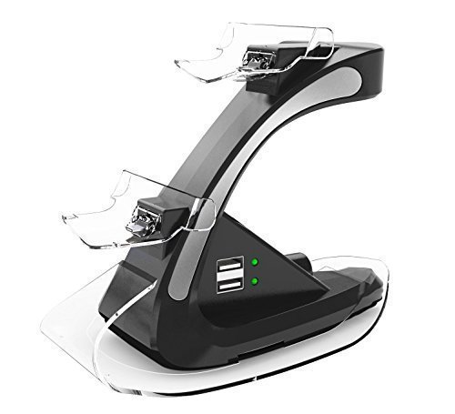 TNTi™ Arc Charger - Playstation 4 DualShock Controller Charger with AC Adapter PS4 Pro and Slim Compatible