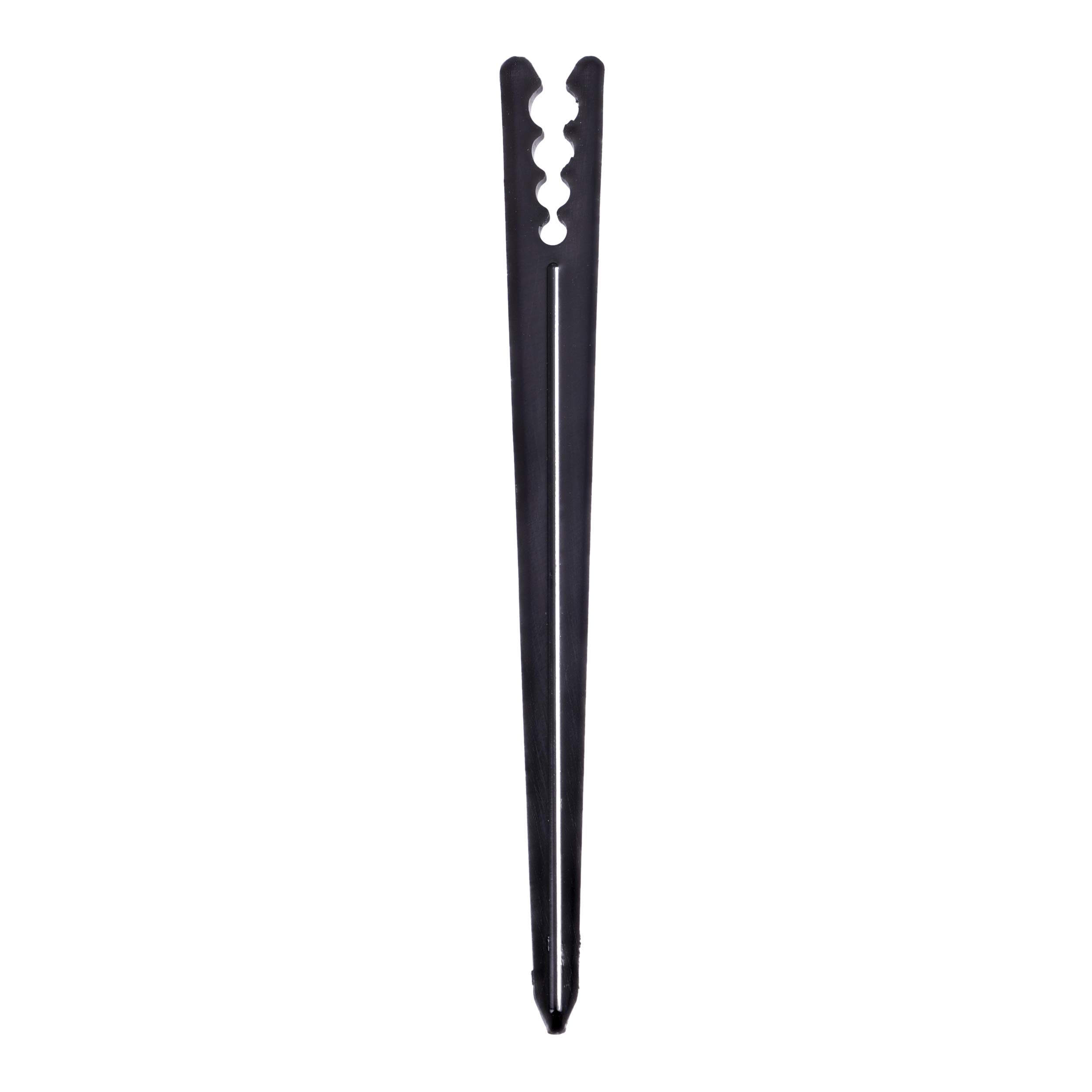 Raindrip 381025B 1/8-Inch - 1/4-Inch Heavy-Duty Tubing Support Stake for Drip Irrigation Supply Tubing and Drip Systems, 6-Inch Long, Plastic, 25-Pack, Black