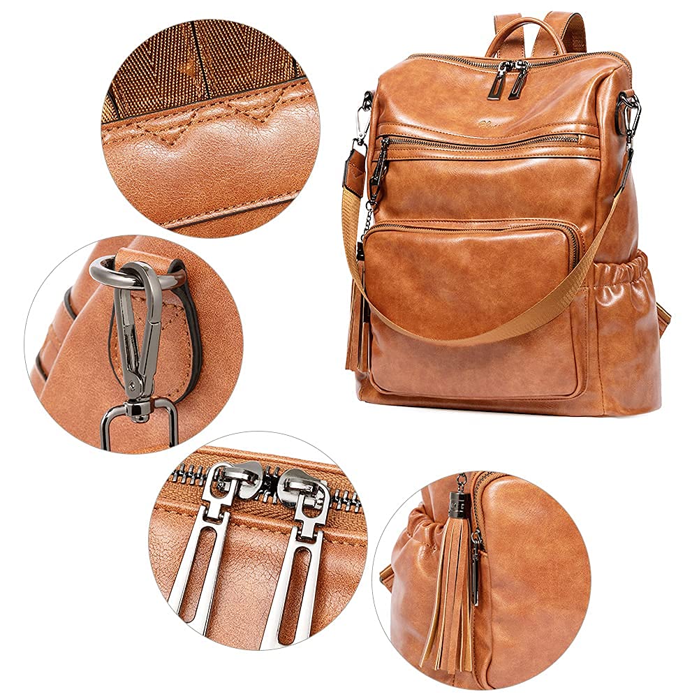 CLUCI Backpack Purse Bundles with Women Wallet