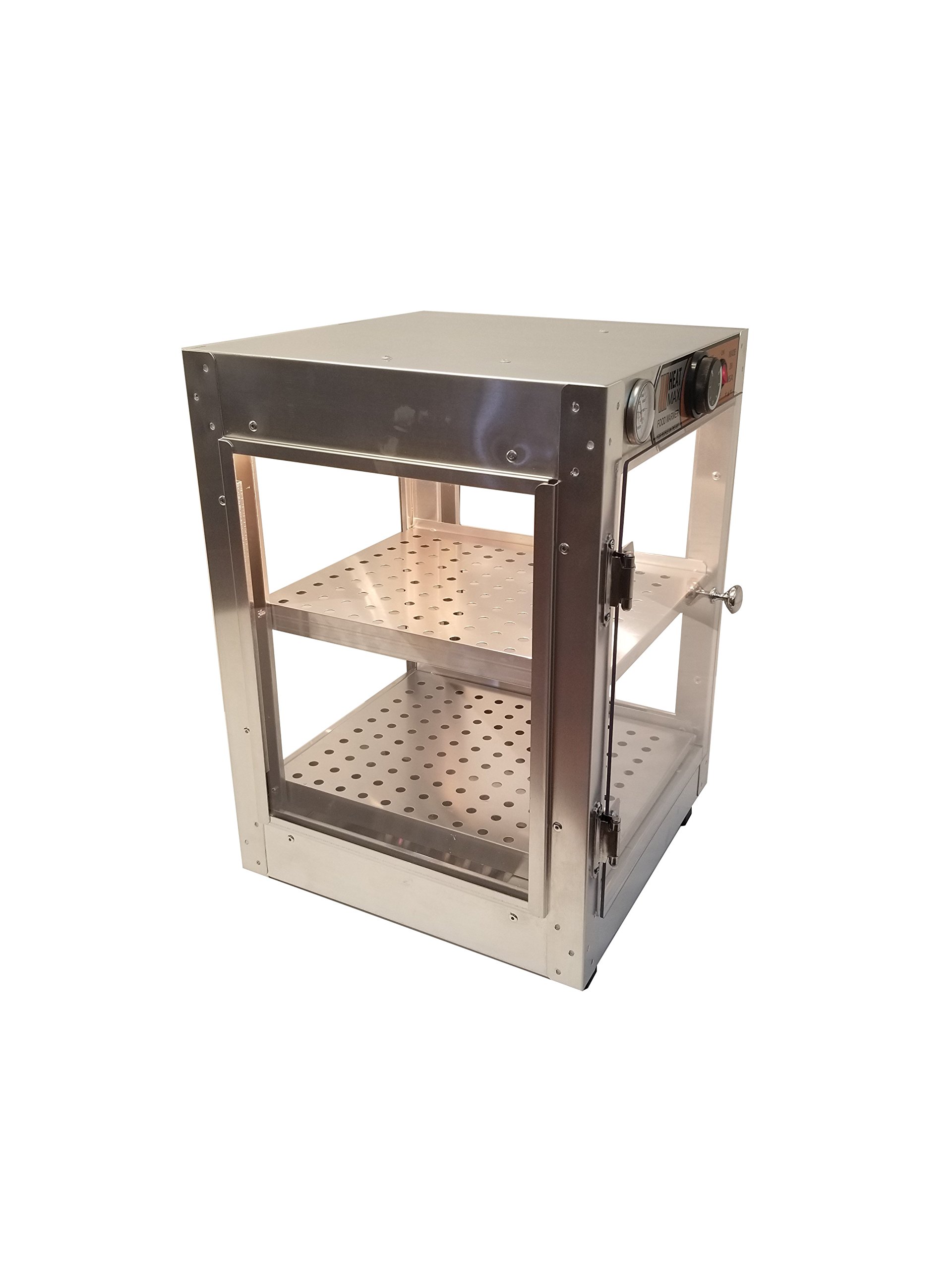 HeatMax Commercial Food Warmer Pizza Pastry Hot Countertop Display Case 14x14x20