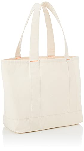 Champion Logan MODEL.No. 63211 Tote Bag, Can Store A4 Size, Town, Unisex, Off-White x Orange