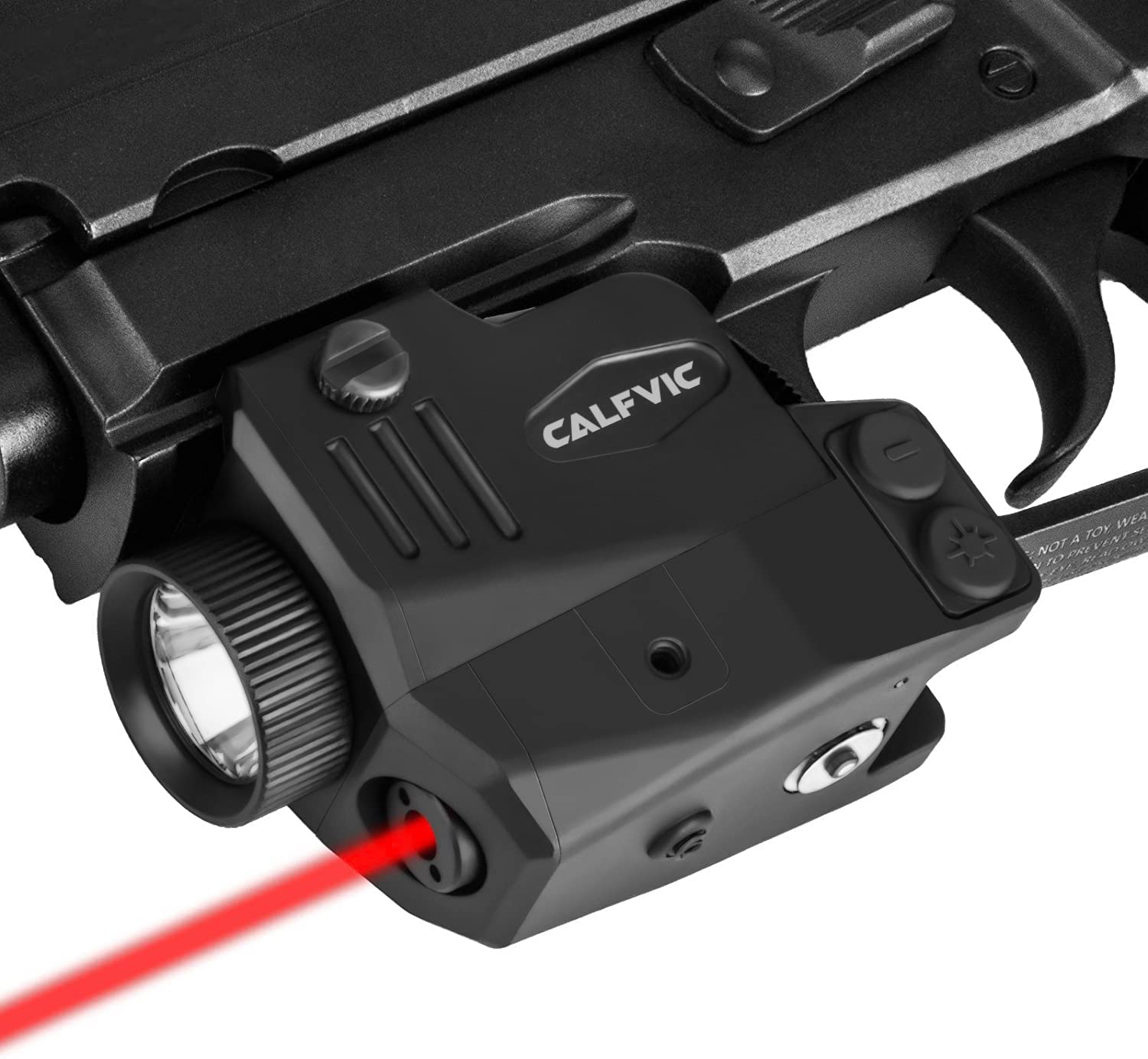 CALFVIC Pistol Light Laser Sight Gun Light Picatinny Weaver Rail with Magnetic Charging Quick Release Strobe Function Tactical 450 Lumens LED Laser Sights for Handguns Pistols Rifles