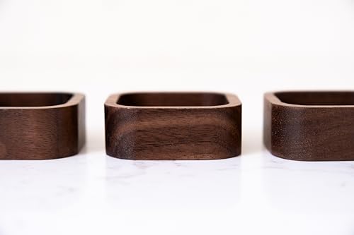 Hardwood Ring Tray | Tiny Wood Ring Holder | Black Walnut Square …