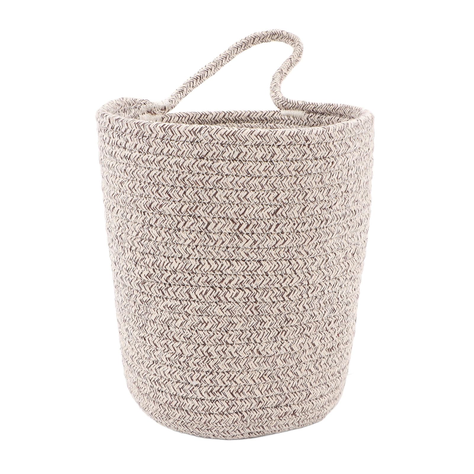 Cotton Rope Basket, Extra Large Blankets Basket for Sundries for Living Room (Type C)