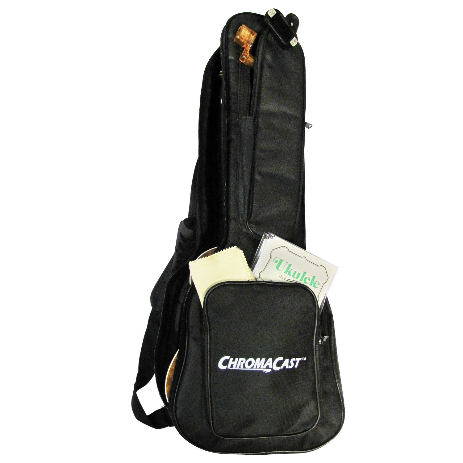 ChromaCast, 4-String Case, Soprano Size Ukulele Gig Bag w 10 Mil Padding (CC-SUPB