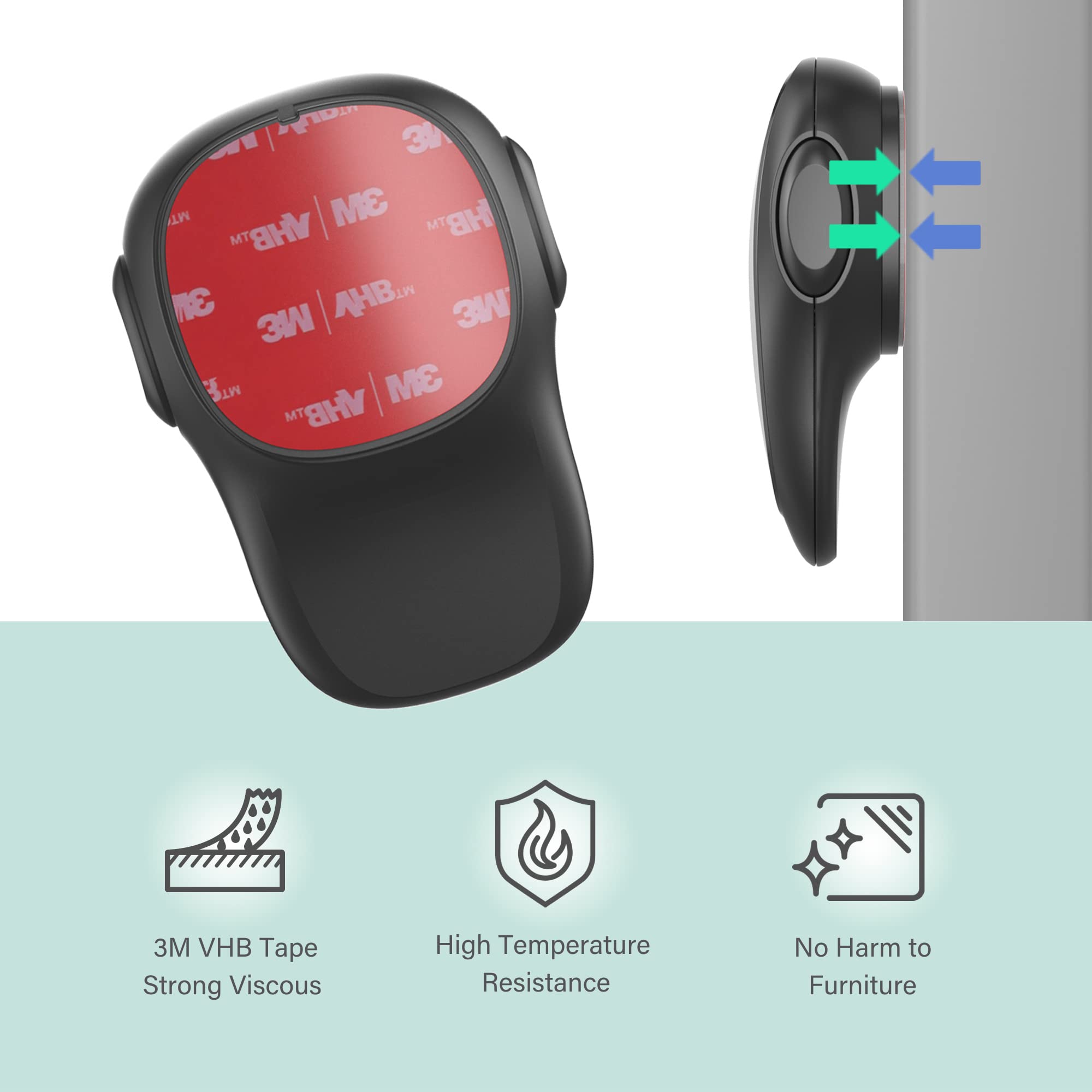 Oven Lock Childproof, Oven Front Door Lock Child Safety, Easy to Install, Heat-Resistant, Black, by Heart of Tafiti