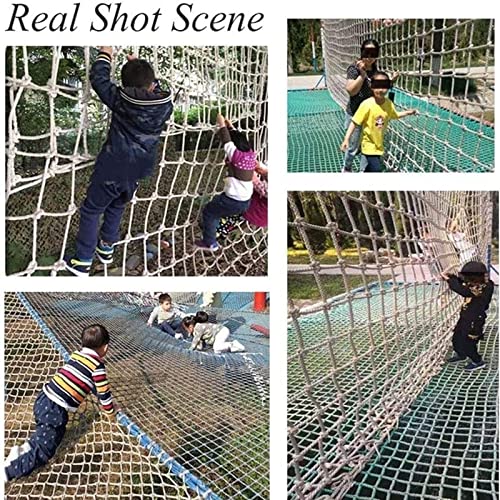 Kids Playground Net Play Safety Net,Outdoor Backyard Treehouse Climbing Cargo Net,Kids Backyard Climbing Rope Net,Used for for Swing Set Accessories Tree Fort Back Yard.(Size:2m*4m)