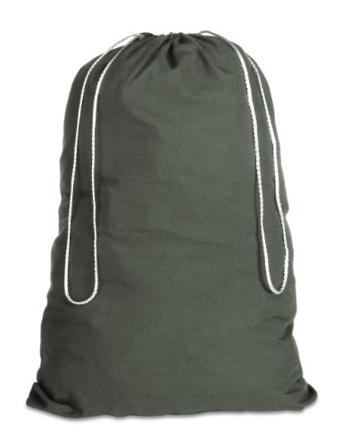 Whitmor 6353-1191-GRN Cotton Laundry Bag-Duffel Green