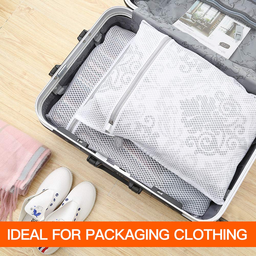 Kimmama Large Laundry Bags Mesh Wash Bags,Oversize Honeycomb Mesh Delicates Bag for Washing Machine,Jumbo Net Laundry Bag for Washing Delicates,Big Clothes,Sweater,Bed Sheet,Bedcover,Blanket,Curtain