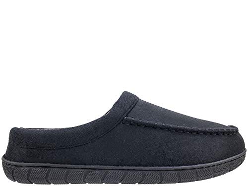 Dockers Men's Christopher Classic Casual Roll Collar Clog Slippers, Size 8 to 13 (Black Rugged, Numeric_9_Point_5)
