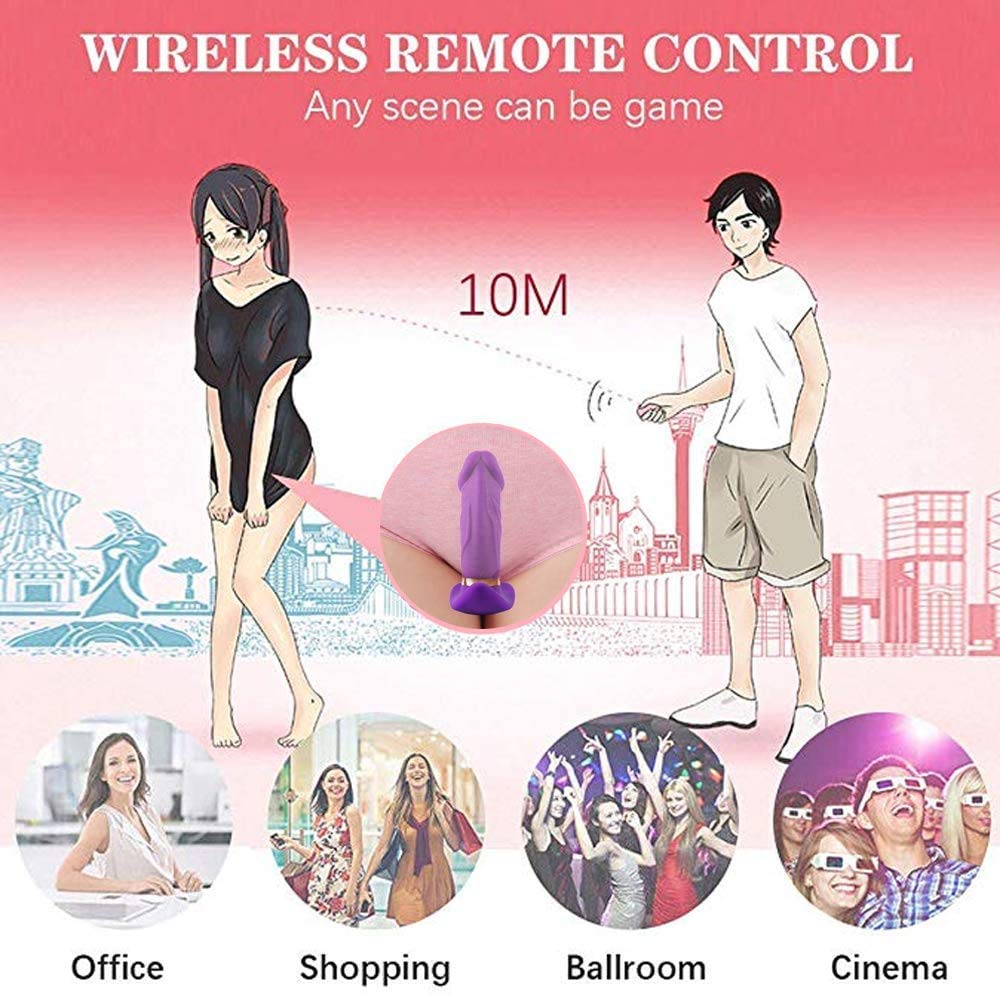 Clit Vibrating Dildo Panties with Virbrater