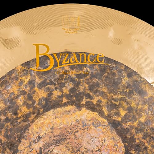Meinl Cymbals Byzance 15" Dual Hihats, Pair β Made in Turkey β Hand Hammered B20 Bronze, 2-Year Warranty, B15DUH