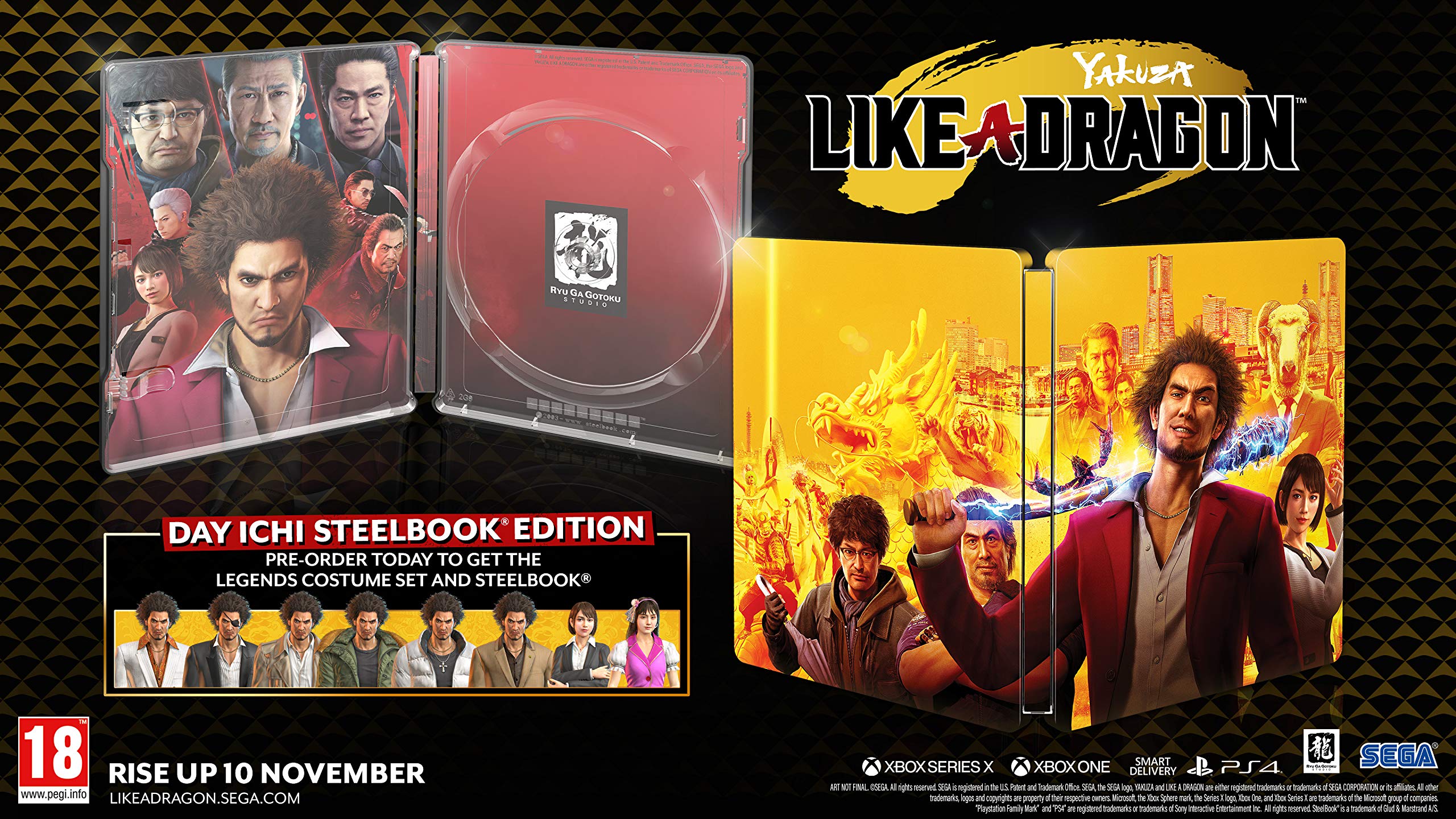 Yakuza Like a Dragon Day Ichi Steelbook Edition Xbox One | Series X Game