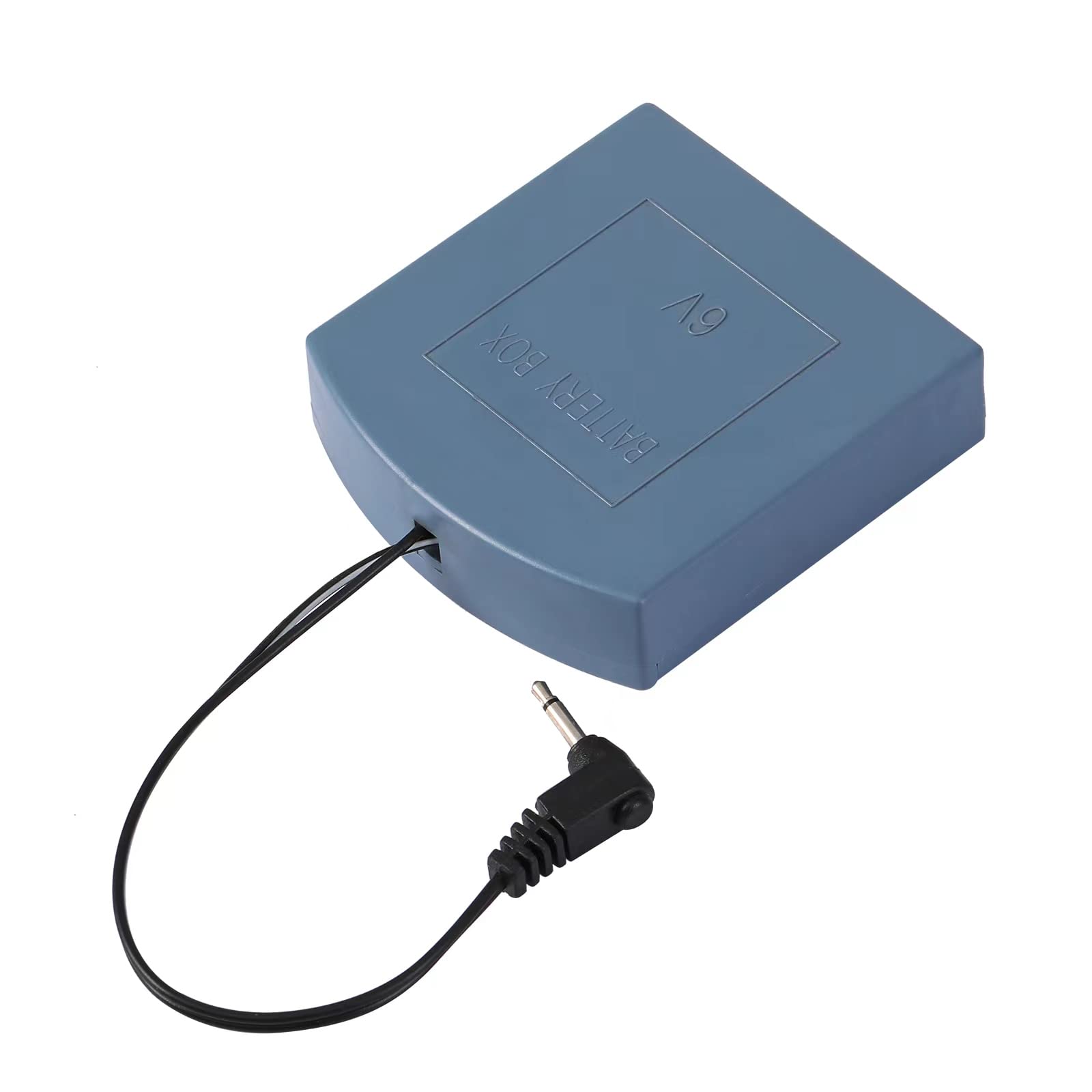 HOMEYUER External Power Supply Box with 2.5mm and 3.5mm Jack for Some Safe Box with External Battery Supply Like BARSKA Safe, 4 AA Battery Holder with Wires, 6V Backup Power Source for The Safe Box