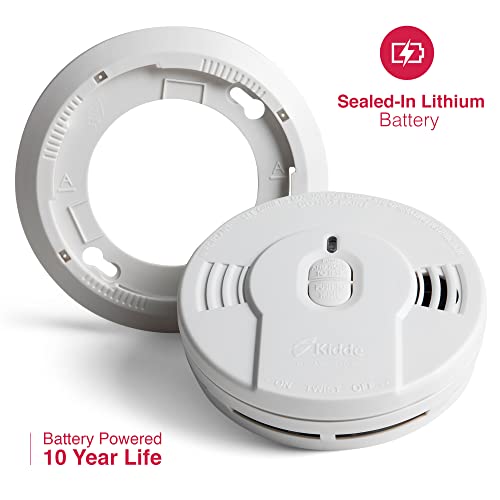 Kidde Smoke Detector, 10-Year Battery, LED Indicators, Replacement Alert, Test-Reset Button, 36 Pack