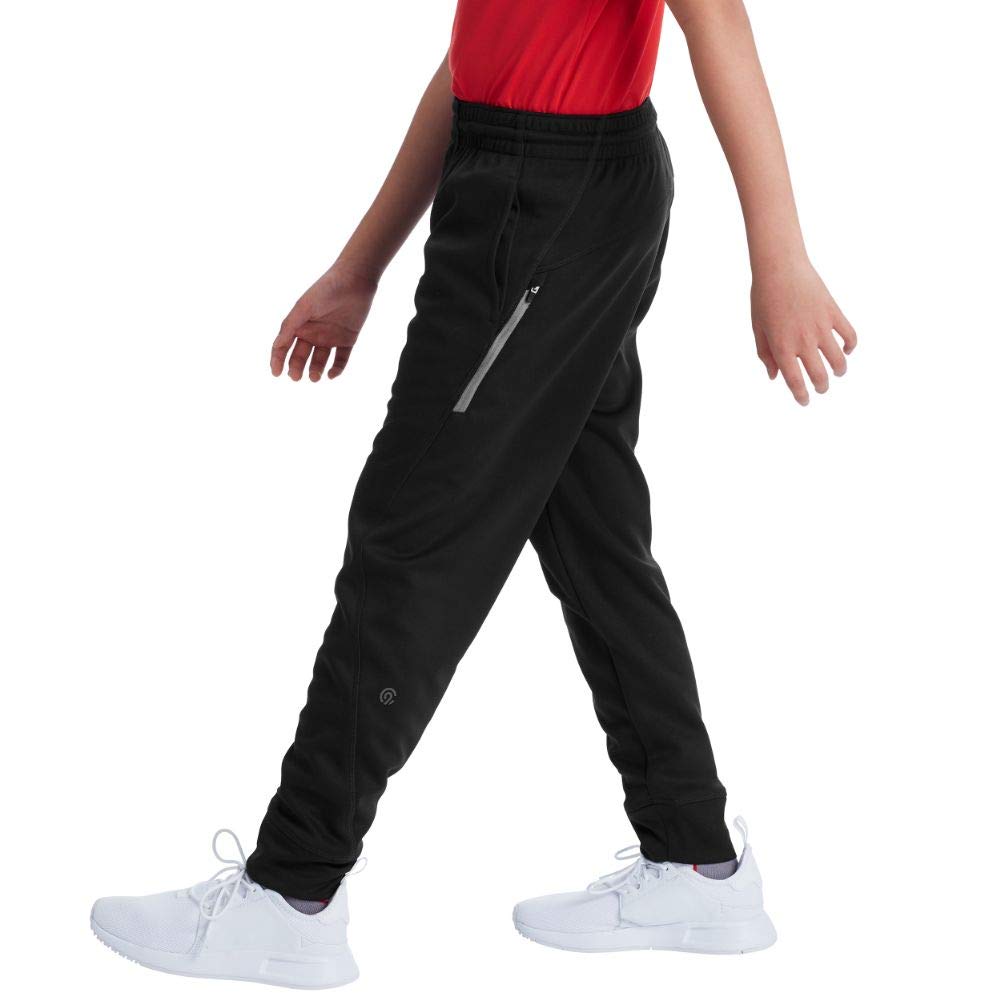 C9 Champion boys Jogger Track Pants, Ebony/Hardware Gray, Large US