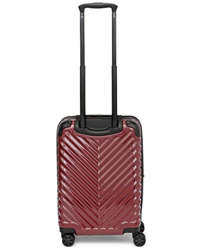 Karl Lagerfeld Paris Women's Carryon Spinner Wheels Hardside, Burgundy, One Size