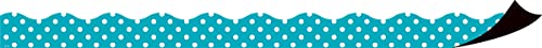 Teacher Created Resources Teal Polka Dots Magnetic Border (TCR77257)