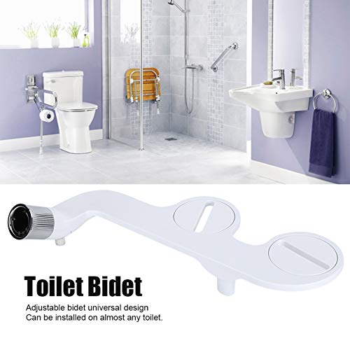 G1/2in Thread Toilet Bidet Seat Attachment Cold Water Spray Double Nozzle Non Electric Sprayer for Personal health