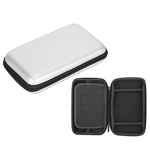 Bright Storage Bag, Portable Storage Bag Layer Nylon Compartments Rubber Frame Scratch Flannelette with PU for Ndsill/Nintendo 3dsxl