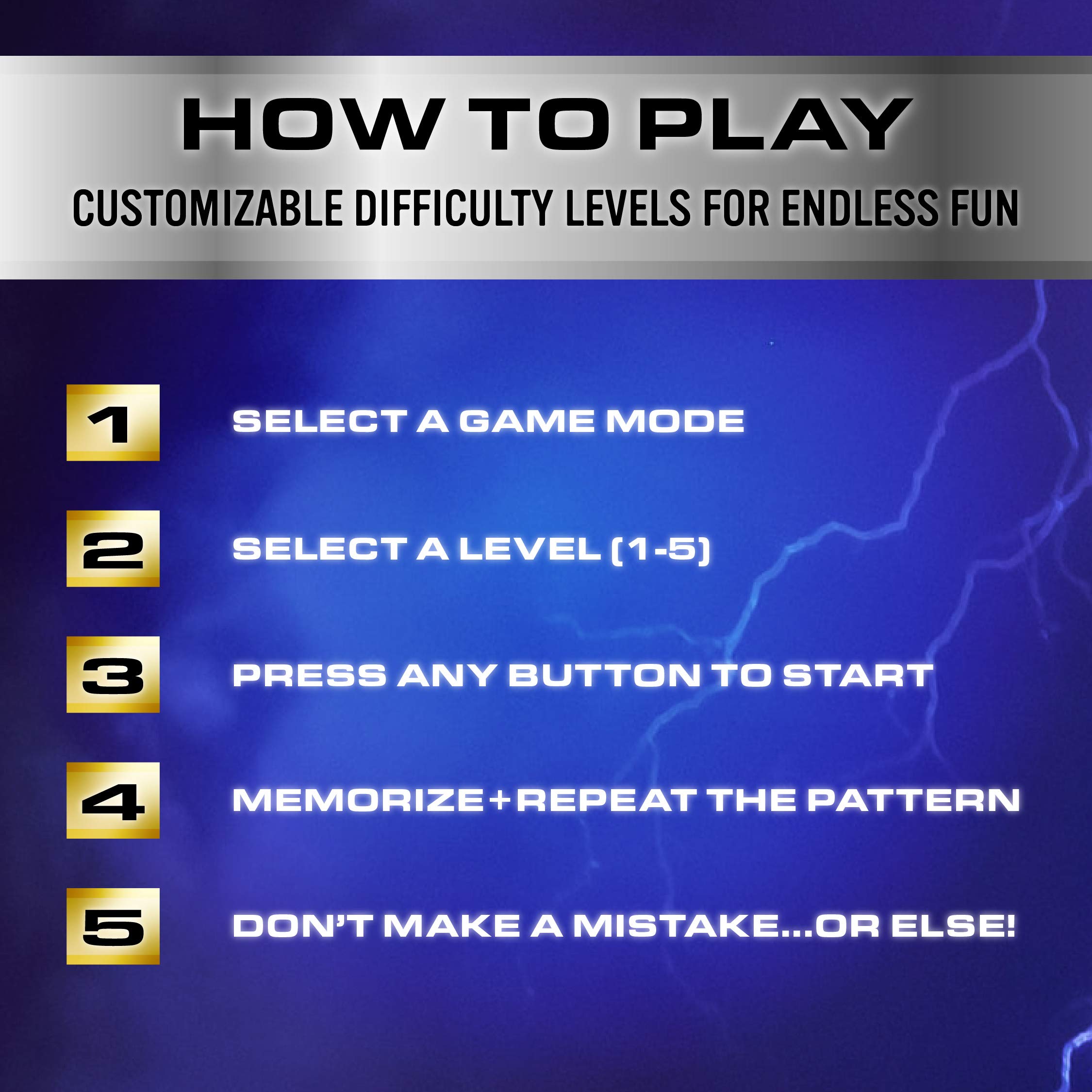 Paladone Reflex Shocking Memory Game - Electronic Memory Game with a Shock | Amazon Exclusive