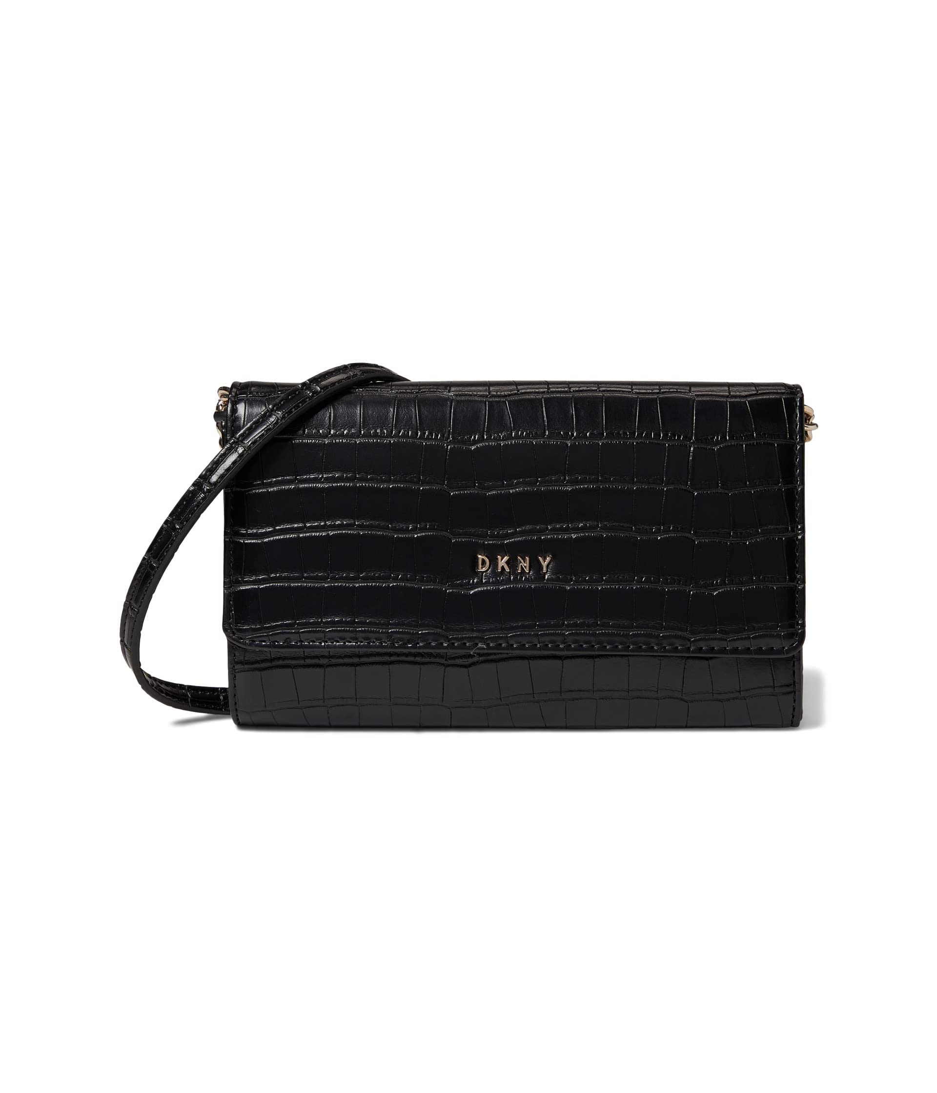 DKNY Veronica Wallet On A Chain Black/Gold One Size