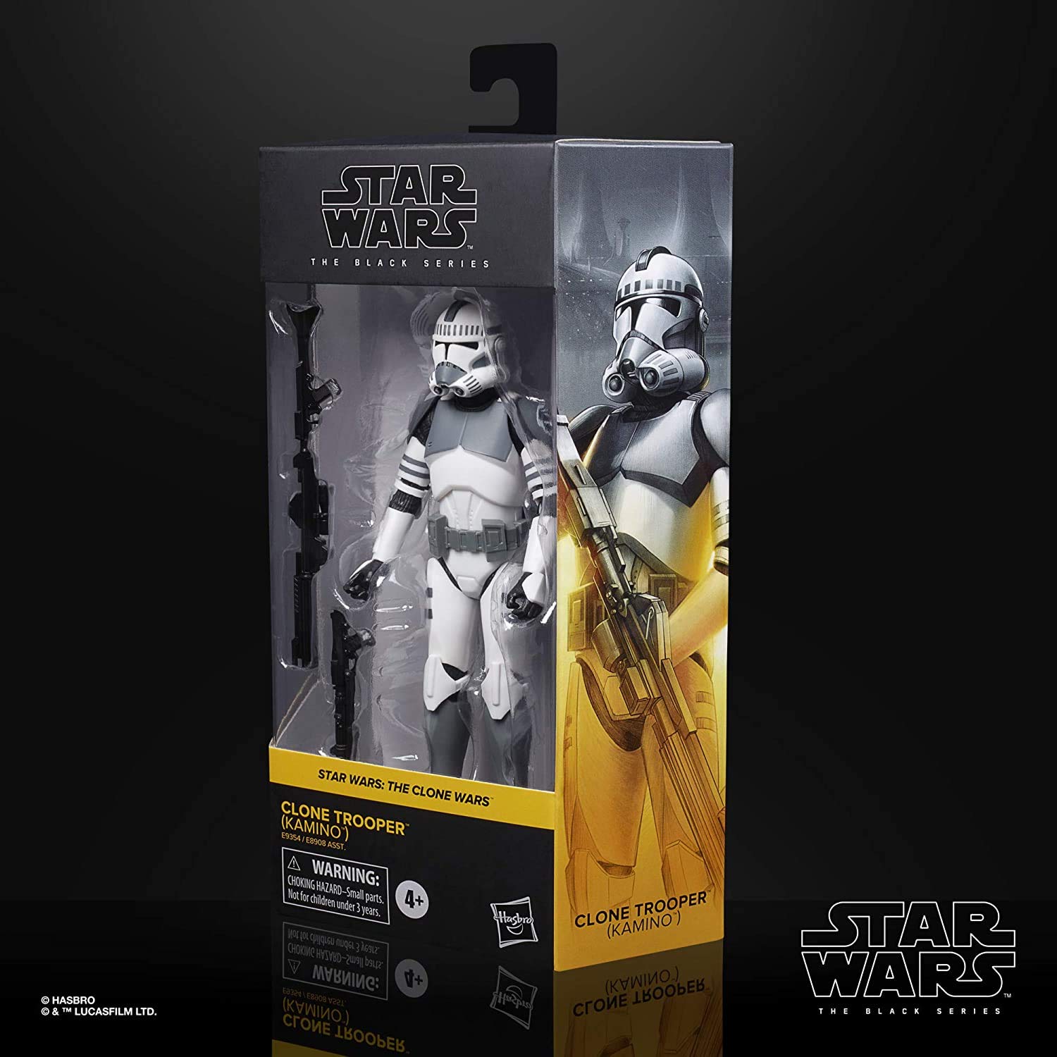 STAR WARS The Black Series Clone Trooper (Kamino) Toy 6-Inch-Scale The Clone Wars Collectible Action Figure, Kids Ages 4 and Up