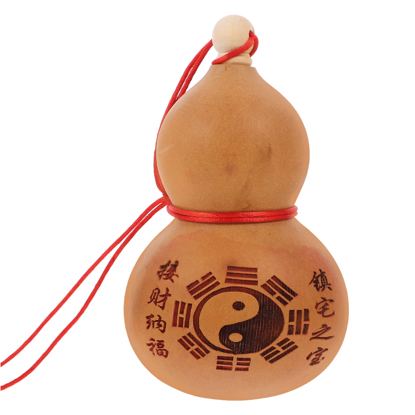 DOITOOL Natural Wine Gourd, Outdoor Portable Water Bottle with Stopper Chinese Feng Shui Hu Lu Gourd Ornament, Water, Wine, Medicine Gourd
