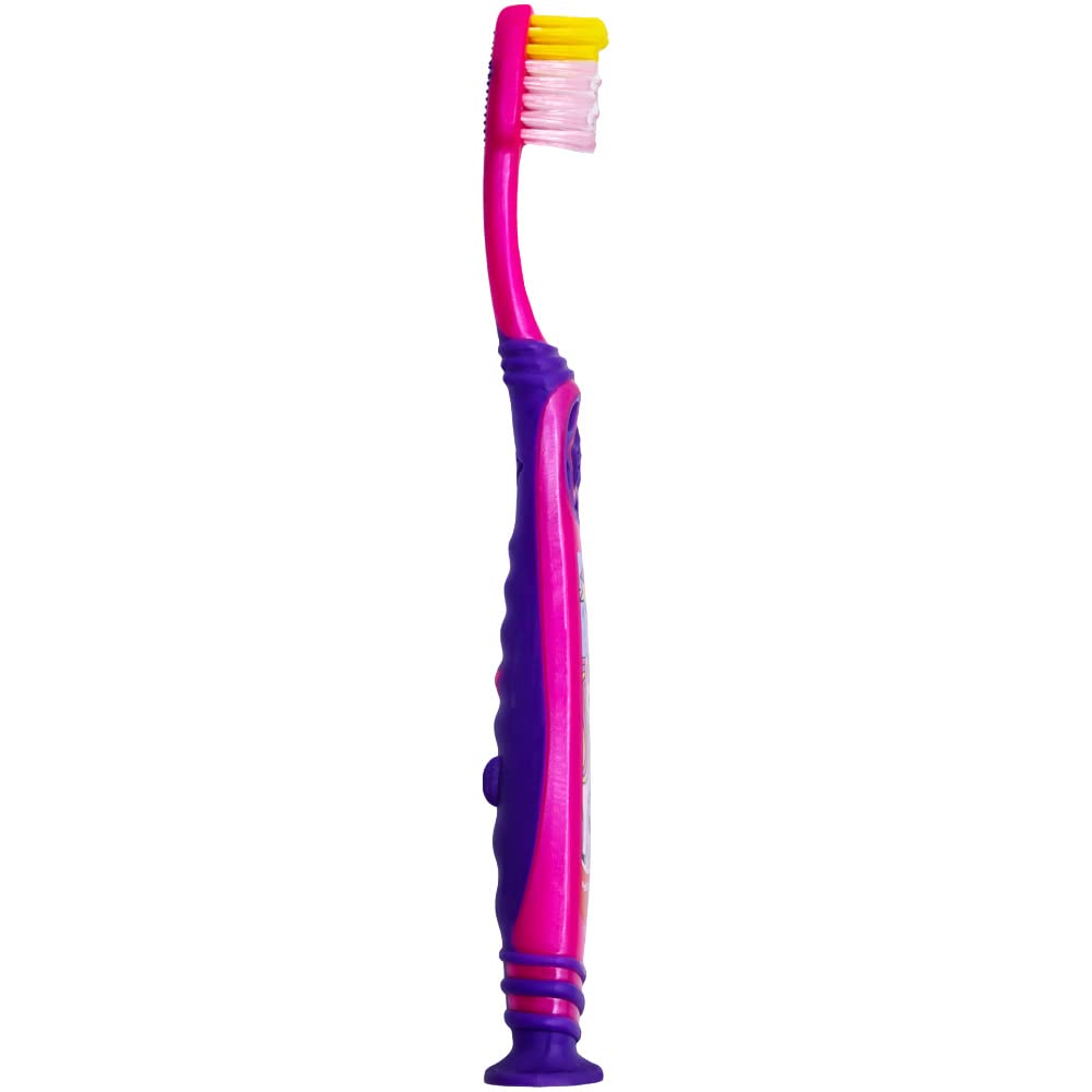 Colgate Kids Trolls Toothbrush with Suction Cup, Children Ages 5+ Extra Soft (Colors Vary) - Pack of 6