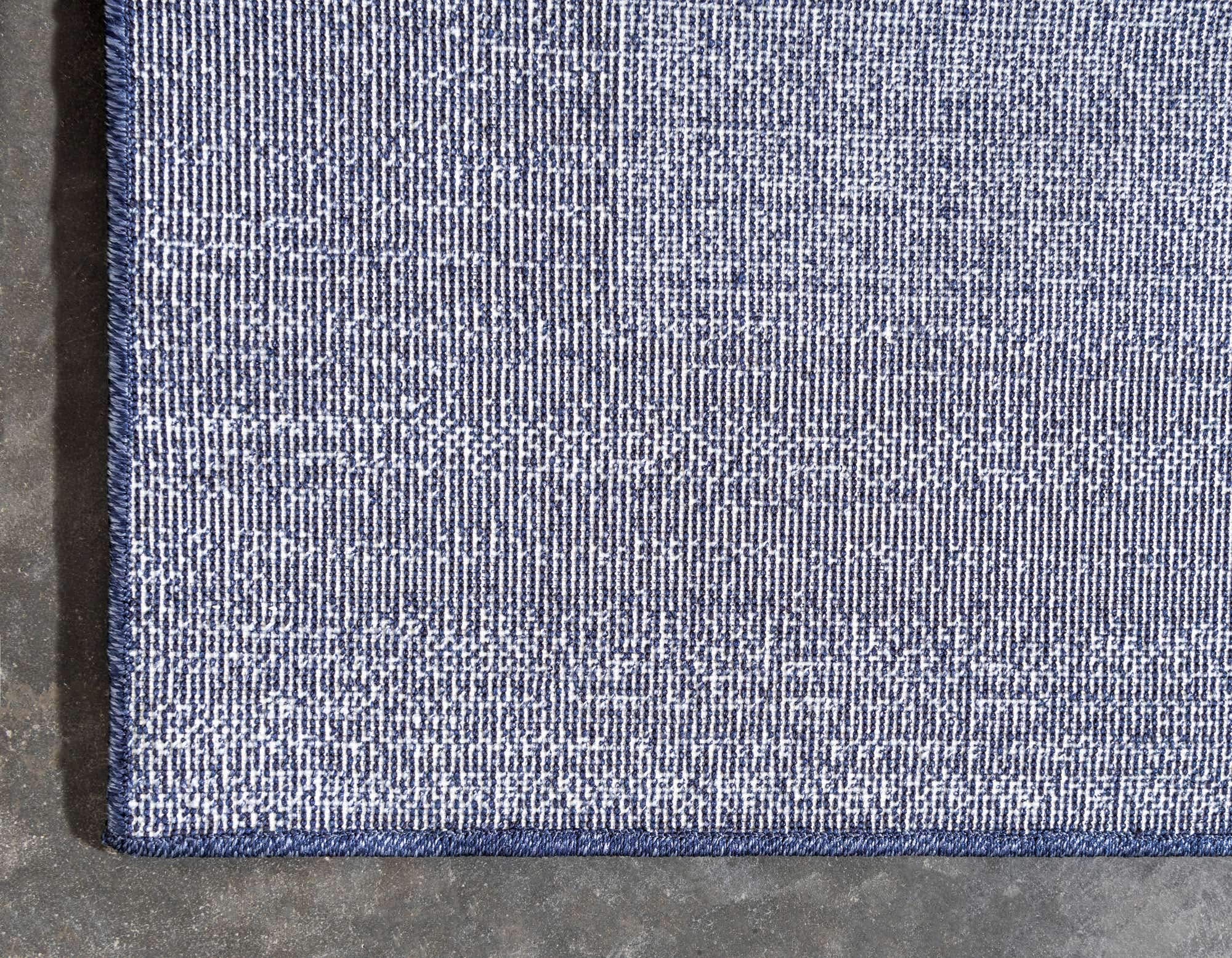 Unique Loom Del Mar Collection Area Rug - Abigail (2' 2" x 3' 1" Rectangle, Navy Blue/ Blue)