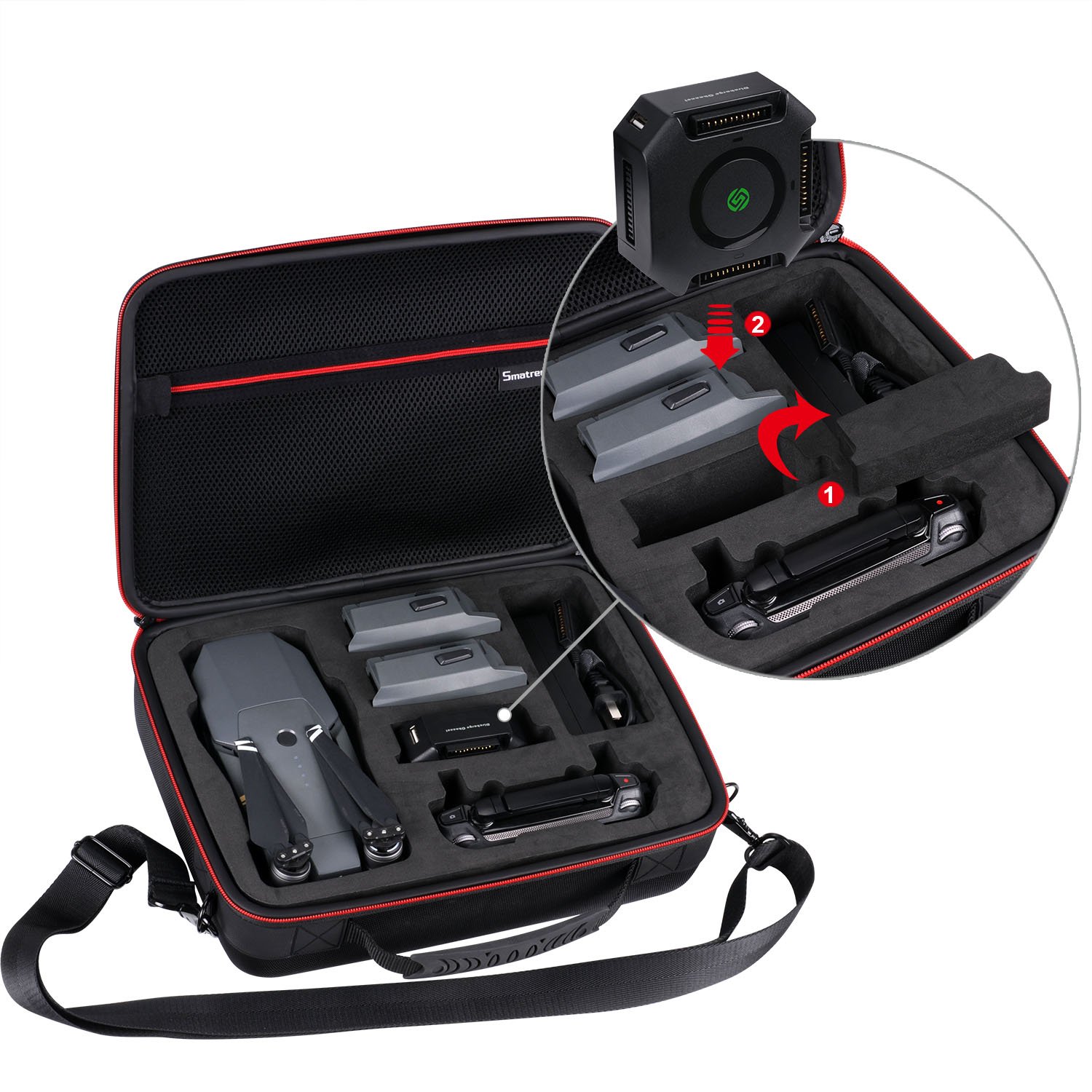 Smatree 9.7L Hard Carrying Case Compatible for DJI Mavic Platinum/DJI Mavic Pro Fly More Combo(Not fit for Mavic 2 pro/2 Zoom)