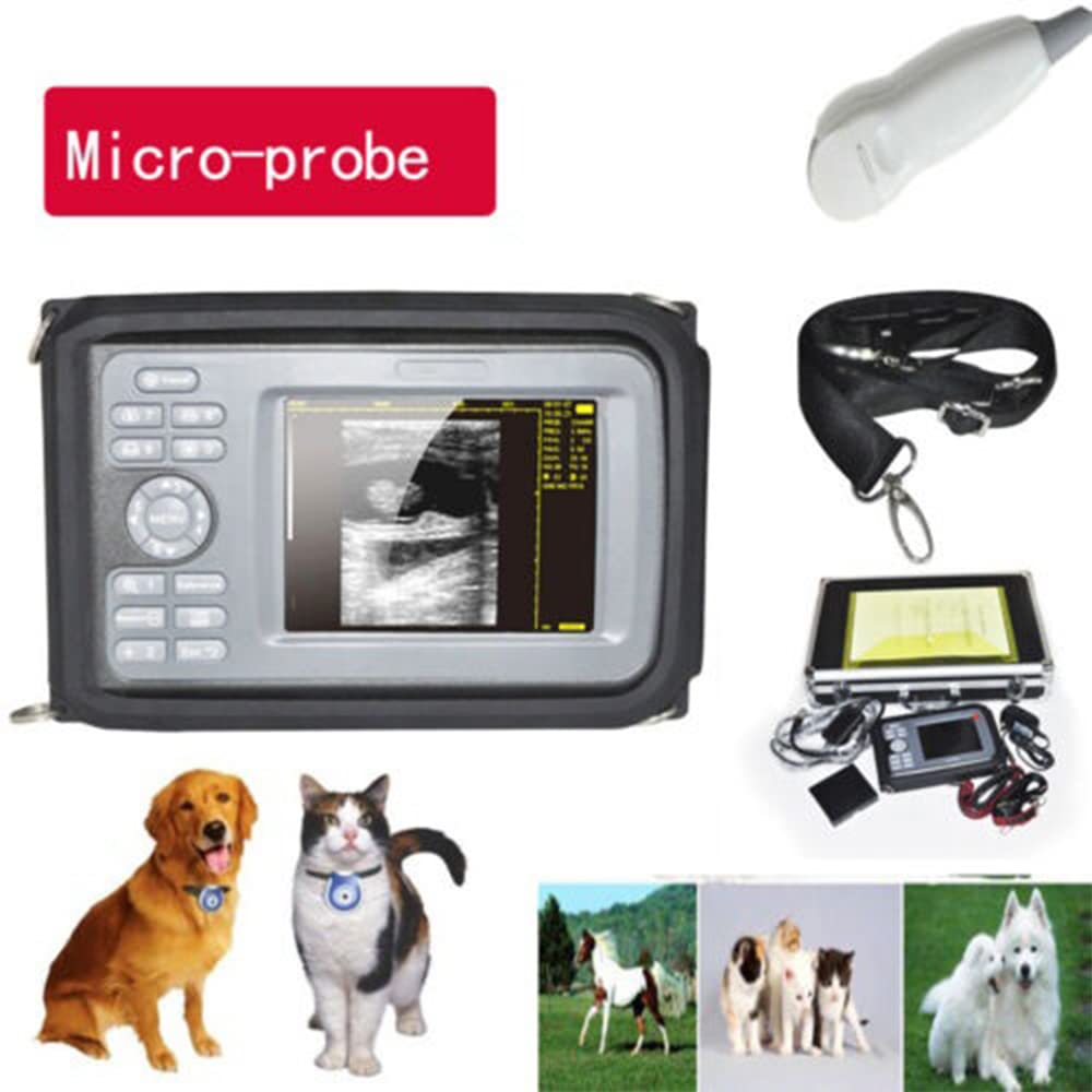 Colilove Portable Vet Ultrasound Machine Digital Handheld Veterinary Ultrasound Scanner Machine with 6.5Mhz Micro Convex Probe Veterinary Pregnancy HandScan V8 for Farm Animals