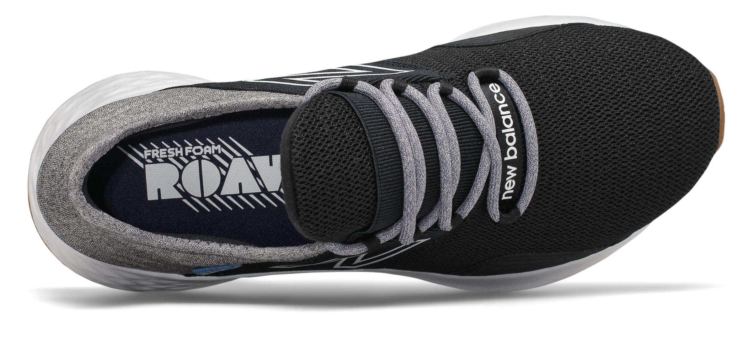New Balance Women's Fresh Foam Roav V1 Sneaker, Black/Light Aluminum, 7.5 M US