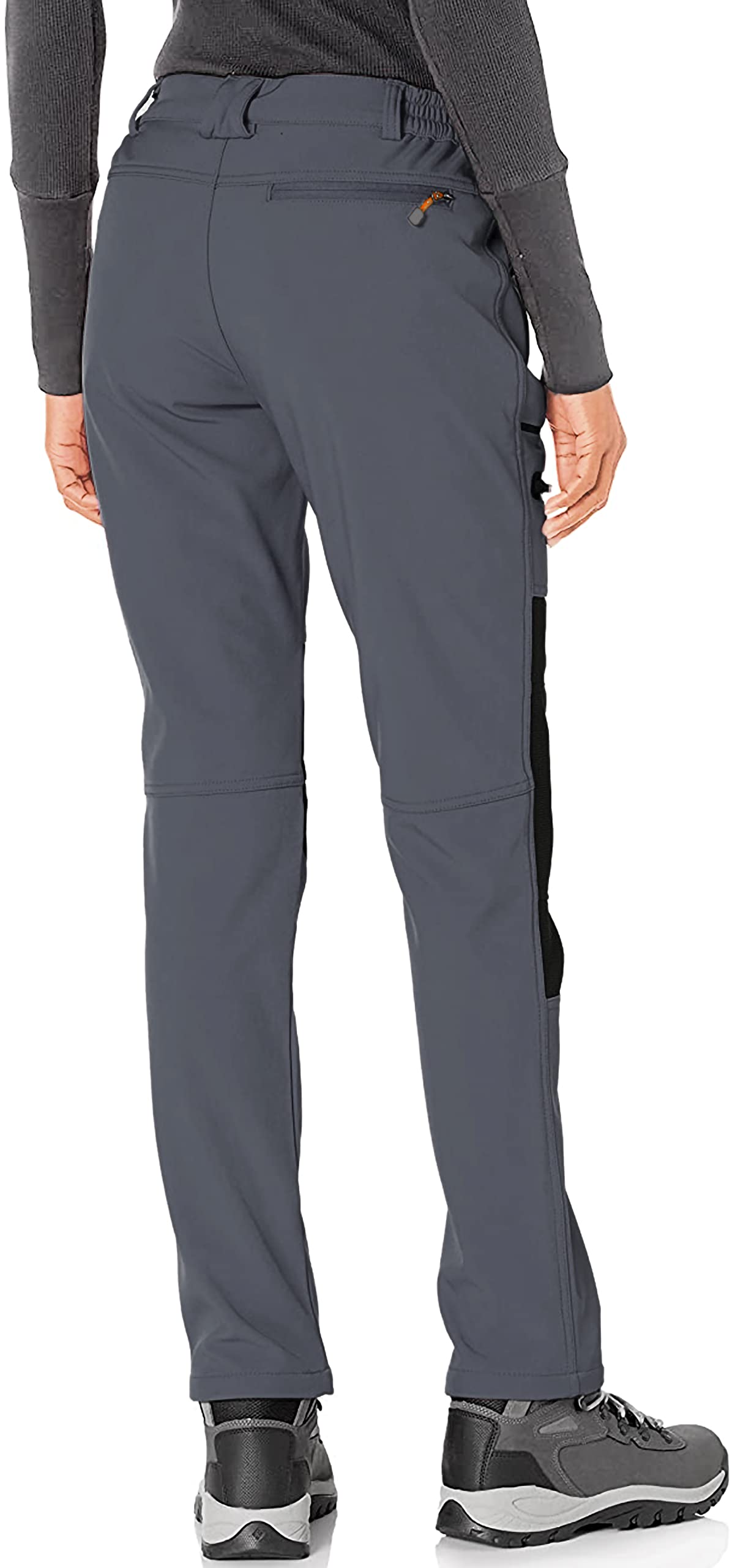 DAFENGEA Women's Snow Ski Pants Fleece Hiking Waterproof Windproof Softshell Outdoor Snowboard Pants,CFK1682W-Grey-M