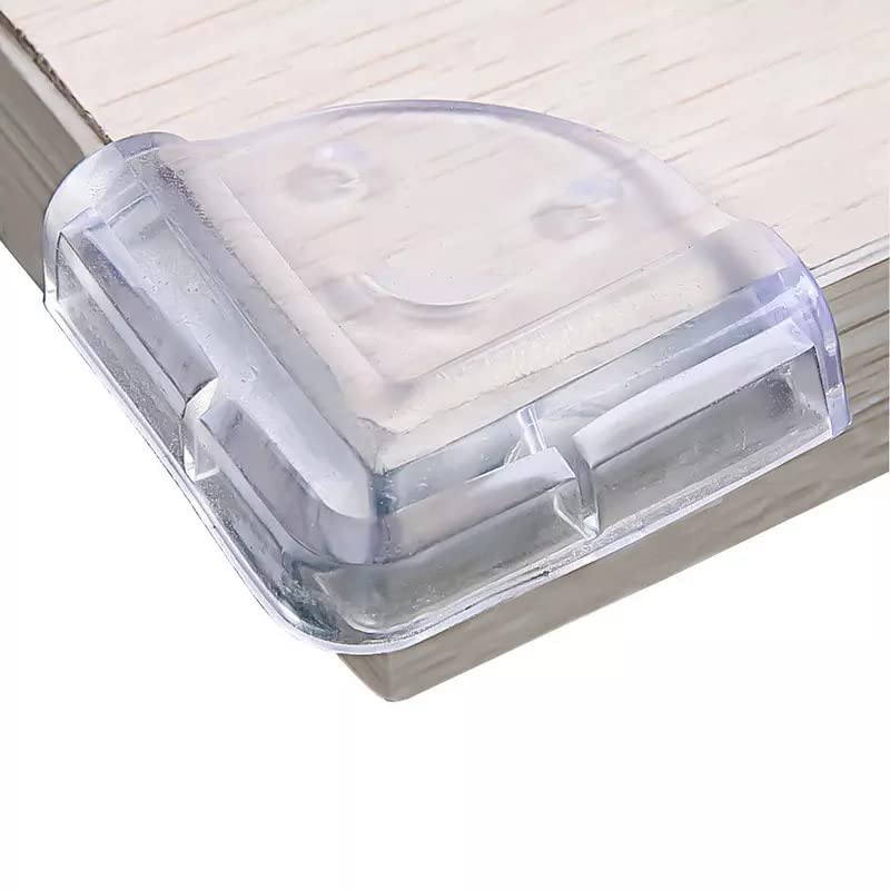 Furniture Edge Bumper Guards- Toddler/Baby Safety Table Corner Protector Covers- Transparent Adhesive Gel- 12 Pack
