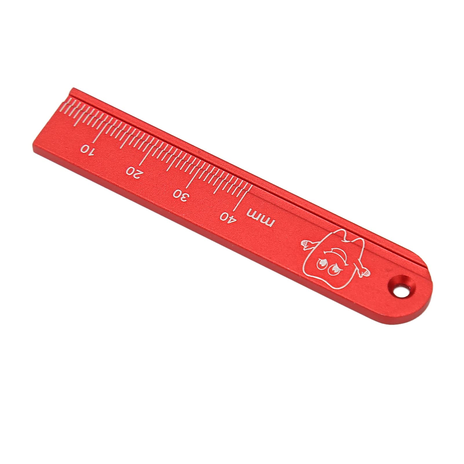 Endodontic Span Ruler, Lightweight Red Clear Scales Dental Measure Ruler Precise High Temp Resistant for Dentists