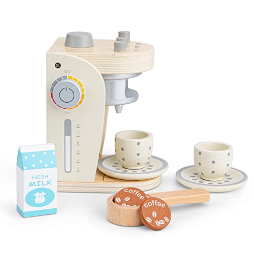 New Classic Toys 10705 Coffee Maker, Multicolor (White), 3 years to 9 years