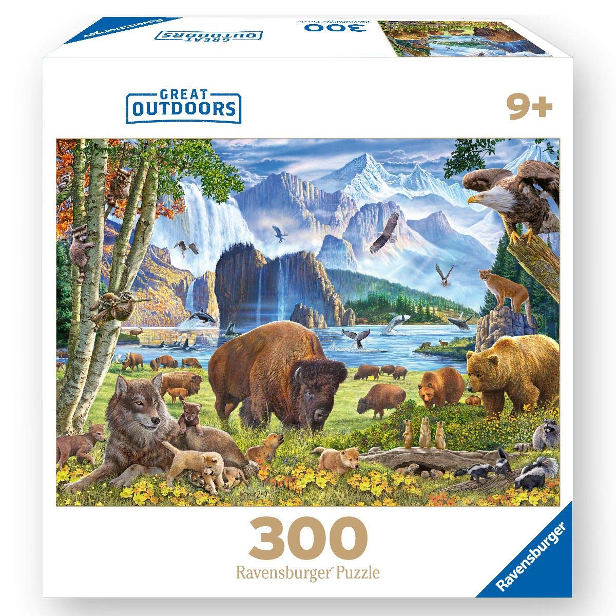 Ravensburger North American Nature Puzzle - 300 Pieces | Great Outdoors Puzzle Series | Unique Softclick Technology | Perfect for Ages 9+ | FSC Certified